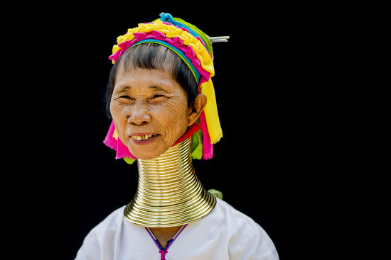 Model Released Senior Kayan Hill Tribe Editorial Stock Photo - Stock ...