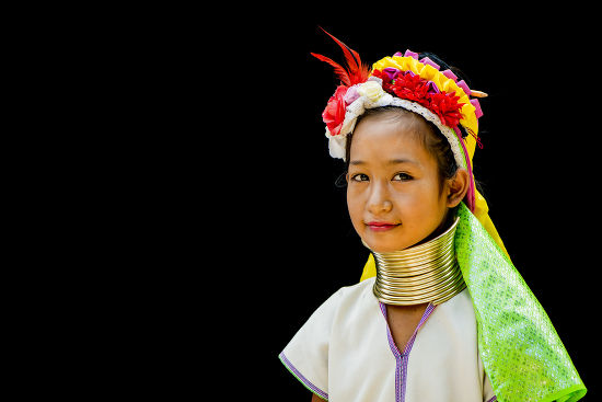 Model Released Kayan Hill Tribe Girl Editorial Stock Photo - Stock ...