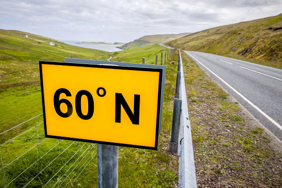 60th Northern Degree Latitude Intersects Road Editorial Stock Photo ...