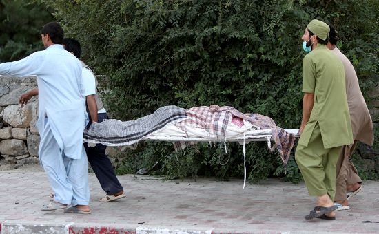 People Carry Body Victim Editorial Stock Photo - Stock Image | Shutterstock
