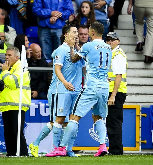 Samir Nasri Manchester City Celebrates After Editorial Stock Photo ...