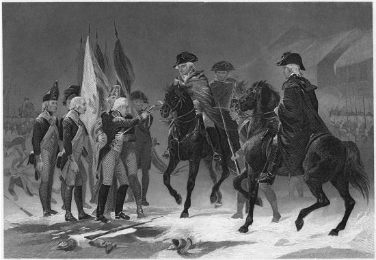 Surrender Col Rall Battle Trenton December Editorial Stock Photo ...
