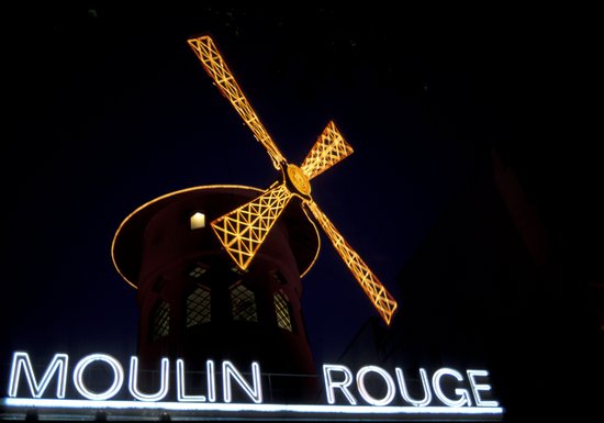 Lights Moulin Rouge Night Paris France Editorial Stock Photo - Stock ...