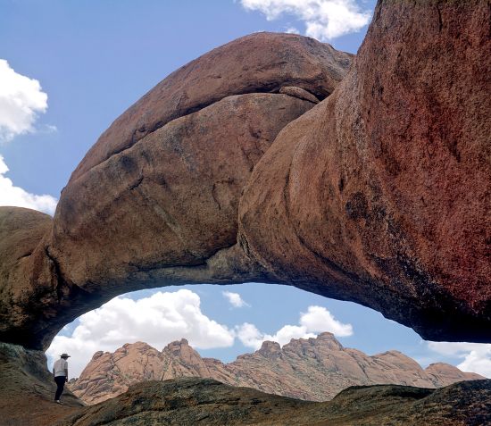 Rock Arch Pontok Mountains Namibia Africa Editorial Stock Photo - Stock ...