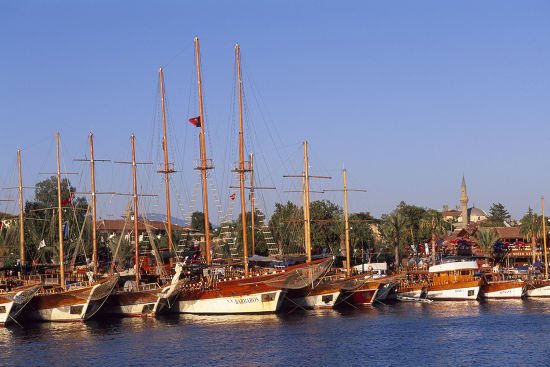 Side Harbour Turkish Riviera Turkey Editorial Stock Photo - Stock Image ...