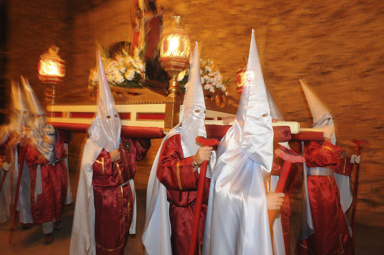 Penitents Wearing Penitential Robes Nazareno Holy Editorial Stock Photo ...