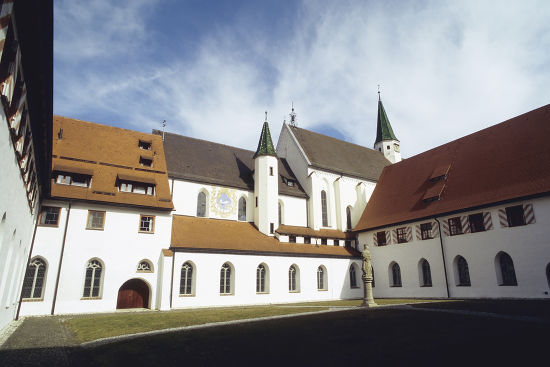Inner Courtyard Former Cistercian Convent Heiligkreuztal Editorial ...