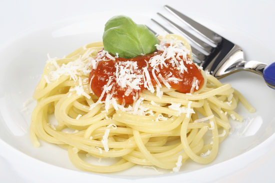Plate Spaghetti Tomato Sauce Editorial Stock Photo - Stock Image ...