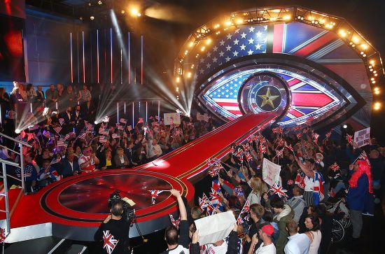 Atmosphere Crowd Us British Flags Editorial Stock Photo - Stock Image ...