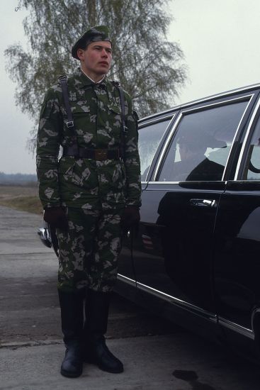 Russian Soldier Standing Beside Car Frankfurt Editorial Stock Photo ...