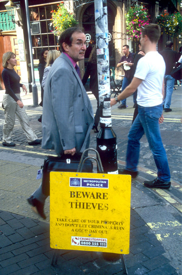 Beware Thieves Sign Editorial Stock Photo - Stock Image | Shutterstock