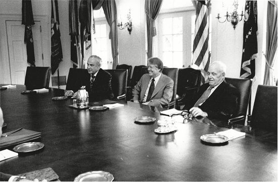 United States President Jimmy Carter Meets Editorial Stock Photo ...