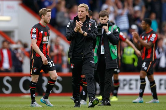 Bournemouth Manager Eddie Howe Applauds Fans Editorial Stock Photo ...