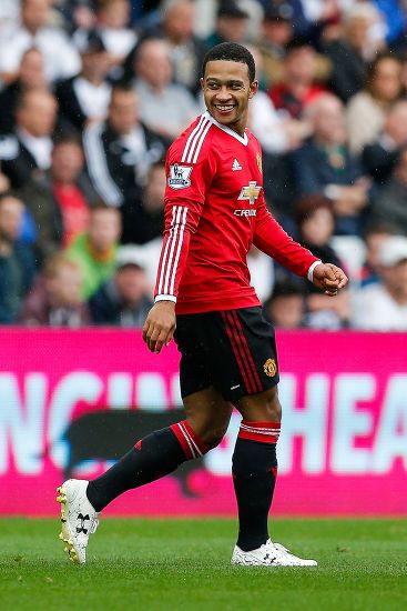 Memphis Depay Manchester United Celebrates After Editorial Stock Photo ...