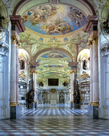 Ceiling Frescoes Largest Monastic Library 1766 Editorial Stock Photo ...