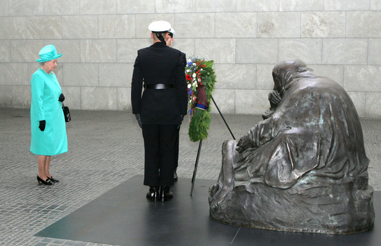 Queen Elizabeth Ii Stands Respect After Editorial Stock Photo - Stock ...