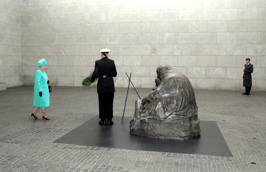 Queen Elizabeth Ii Stands Respect After Editorial Stock Photo - Stock ...