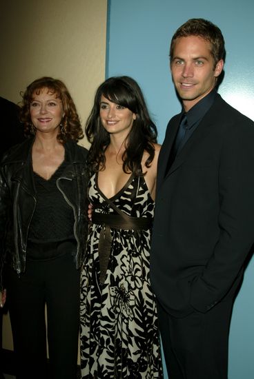 Susan Sarandon Penelope Cruz Paul Walker Editorial Stock Photo - Stock ...