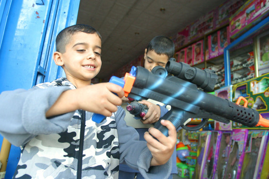 Iraqi Boys Holding Their New Toy Editorial Stock Photo - Stock Image ...