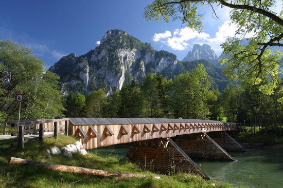 Bridge Crossing Enns River Gesaeuse Nationalpark Editorial Stock Photo ...