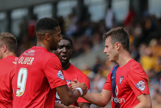 York City Midfielder James Berrett Celebrates Editorial Stock Photo ...