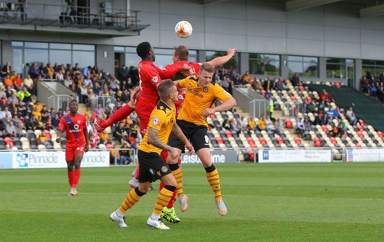 Yan Klukowski Newport County Beaten Air Editorial Stock Photo - Stock ...