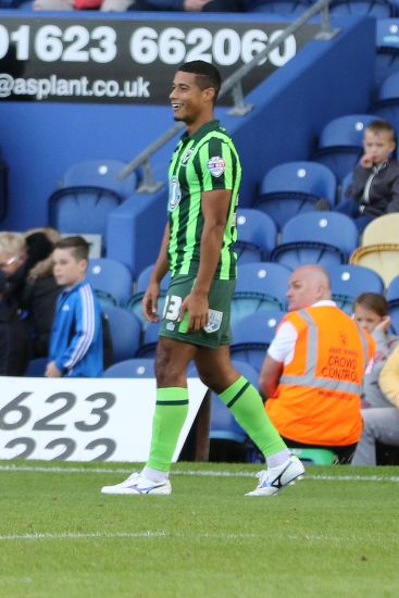 Referee Ross Joyce Shows Lyle Taylor Editorial Stock Photo - Stock ...