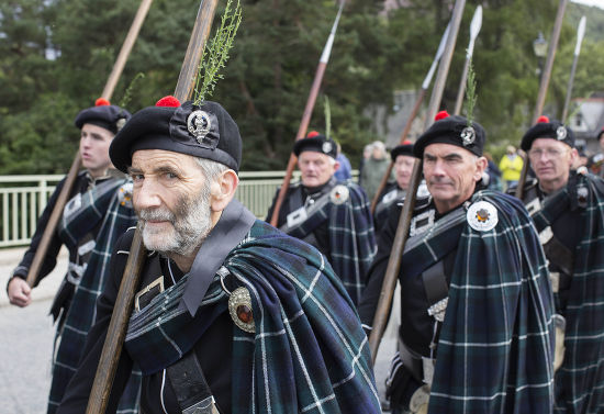 Lonach Highlanders March Gathering Editorial Stock Photo - Stock Image ...