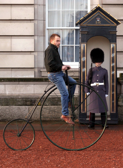 Tim Gun Rides Original Penny Farthing Editorial Stock Photo - Stock ...