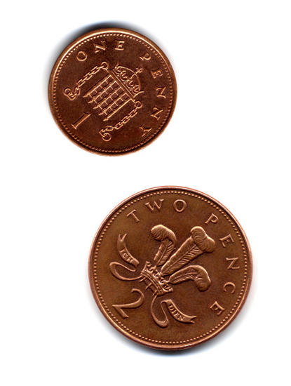 1 2 Pence Pieces Editorial Stock Photo - Stock Image | Shutterstock