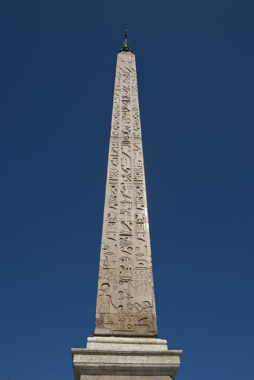 Old Egyptian Obelisk Stands Center Piazza Editorial Stock Photo - Stock ...