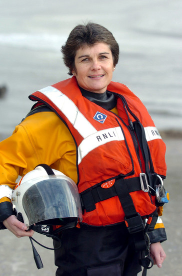 Porthcawl Lifeboat Helmsman Aileen Jones Who Editorial Stock Photo ...