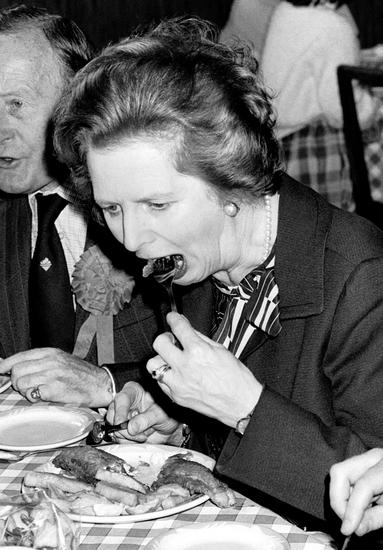 Margaret Thatcher Eating Fish Chips Harry Editorial Stock Photo - Stock ...