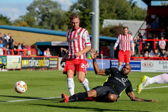York City Forward Emile Sinclair Tackles Editorial Stock Photo - Stock ...