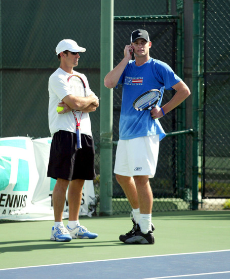 Andy Roddick His New Coach Dean Editorial Stock Photo - Stock Image ...