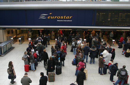 Eurostar Passengers Checking Editorial Stock Photo - Stock Image ...
