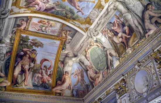 Carracci Gallery Frescoes Editorial Stock Photo - Stock Image ...