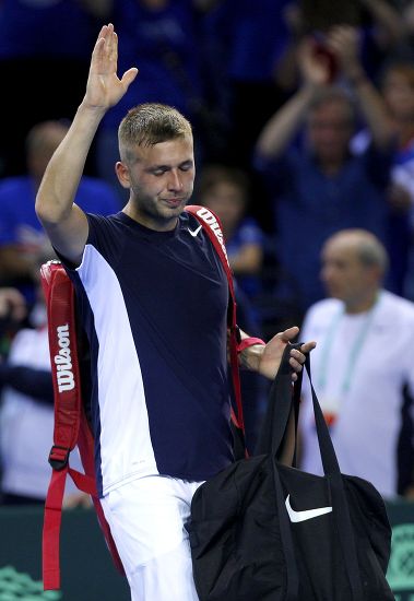 Dan Evans Great Britain Acknowledges Crowd Editorial Stock Photo ...