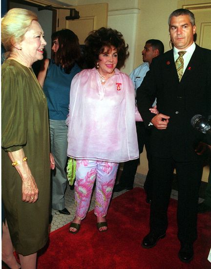 Dr Mathilde Krim Elizabeth Taylor Editorial Stock Photo - Stock Image ...