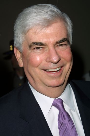 Connecticut Senator Christopher Dodd Presentation Made Editorial Stock ...