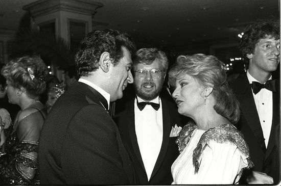 Placido Domingo Gary Pudney Barbara Walters Editorial Stock Photo ...