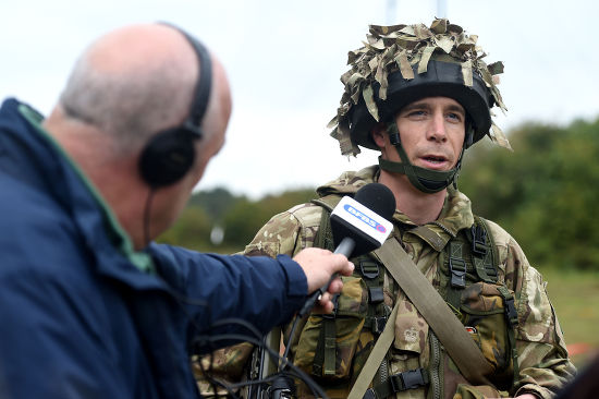 British Forces Broadcasting Service Interviews Major Editorial Stock ...