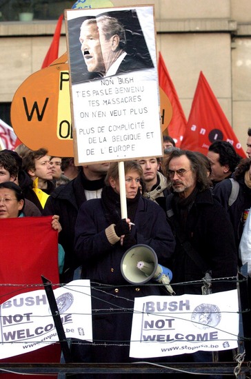 Demonstration Against George W Bush Editorial Stock Photo - Stock Image ...
