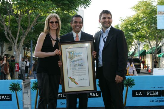 Dawn Hudson Antonio Villaraigosa Rich Raddon Editorial Stock Photo ...