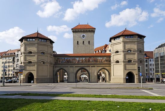 Isartor Isar Gate Munich Muenchen Upper Editorial Stock Photo - Stock ...