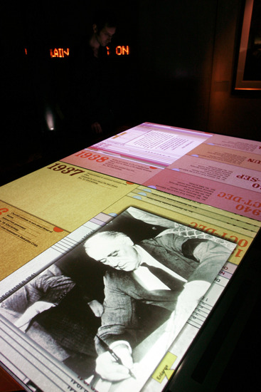 Museums Centrepiece Huge Interactive Table Chronicling Editorial Stock ...