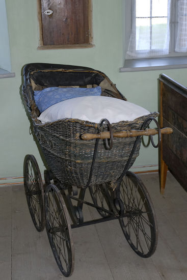 Old Baby Carriage Displayed Farmhouse Museum Editorial Stock Photo ...