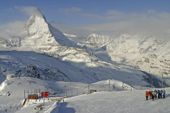 Ski Resort Zermatt Gornergrattrain Next Piste Editorial Stock Photo ...