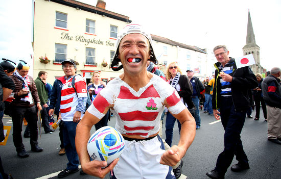 Japan Fan Body Paint Outside Ground Editorial Stock Photo - Stock Image ...