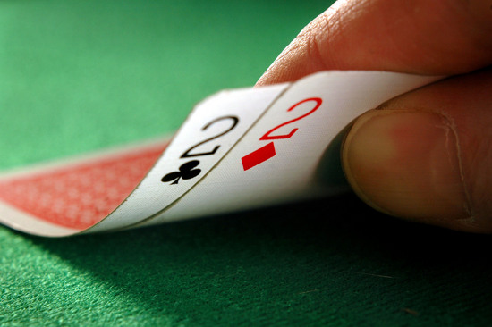 Checking Card Hand Pair Twos Editorial Stock Photo - Stock Image ...